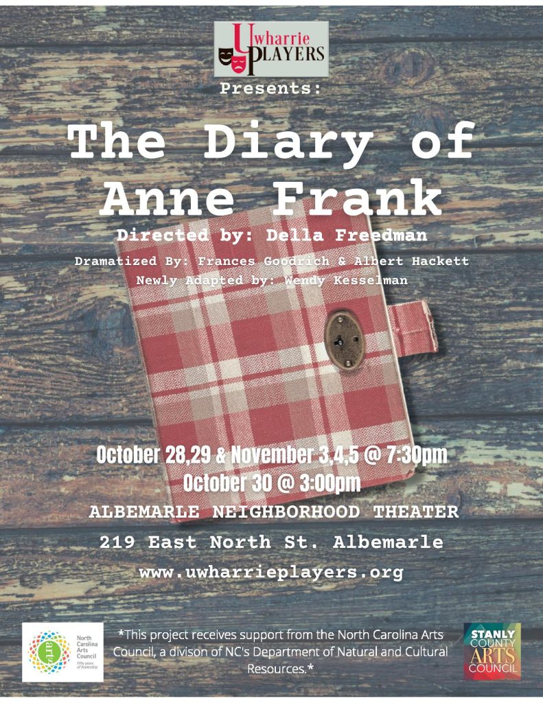 The Diary of Anne Frank - Stanly County Arts Council